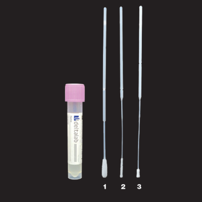 Deltalab DeltaSwab Virus Flow-Packed Snappable Polystyrene & Nylon ...